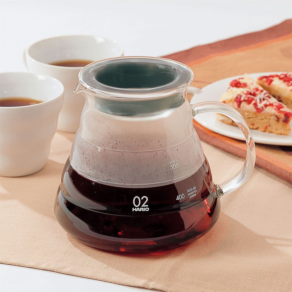 Hario V60 Glass Range Coffee Server, 600ml, Clear