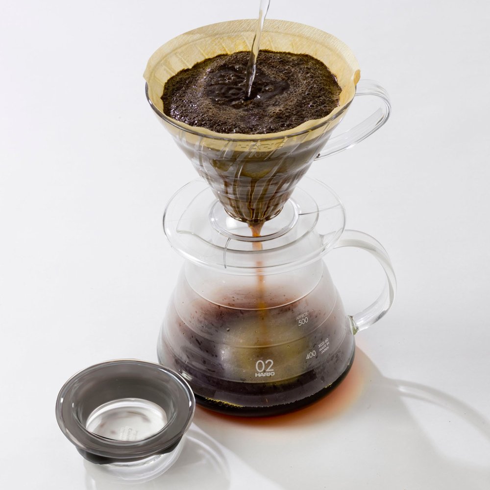Hario V60 Glass Range Coffee Server, 600ml, Clear