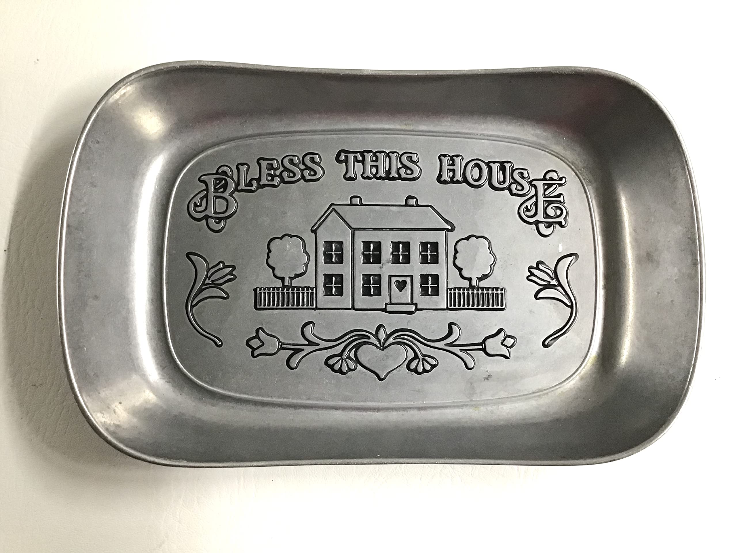 Wilton Armetale Bless This House Large Bread Tray - Matte Finish
