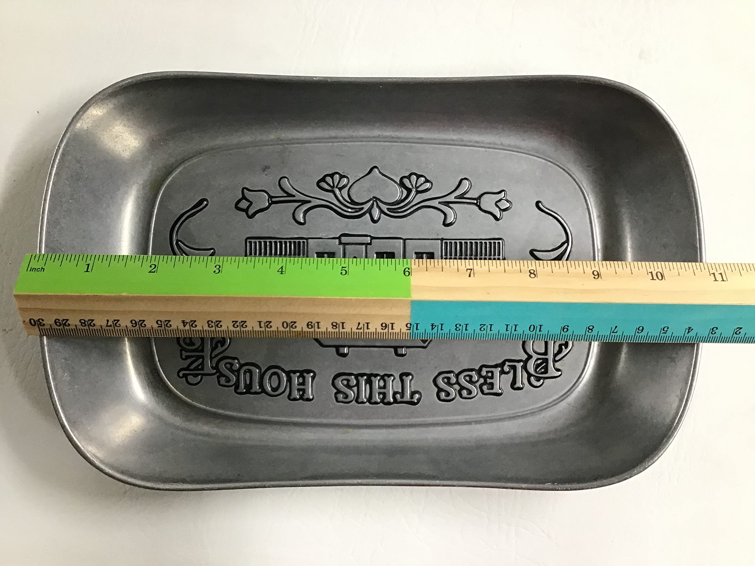 Wilton Armetale Bless This House Large Bread Tray - Matte Finish