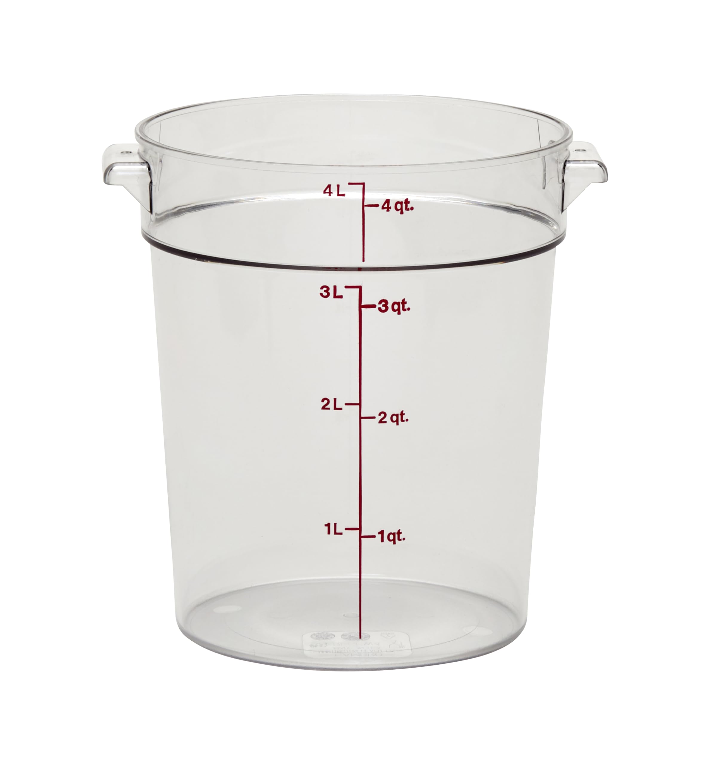 Camwear Polycarbonate Round Food Storage container, 4 Quart