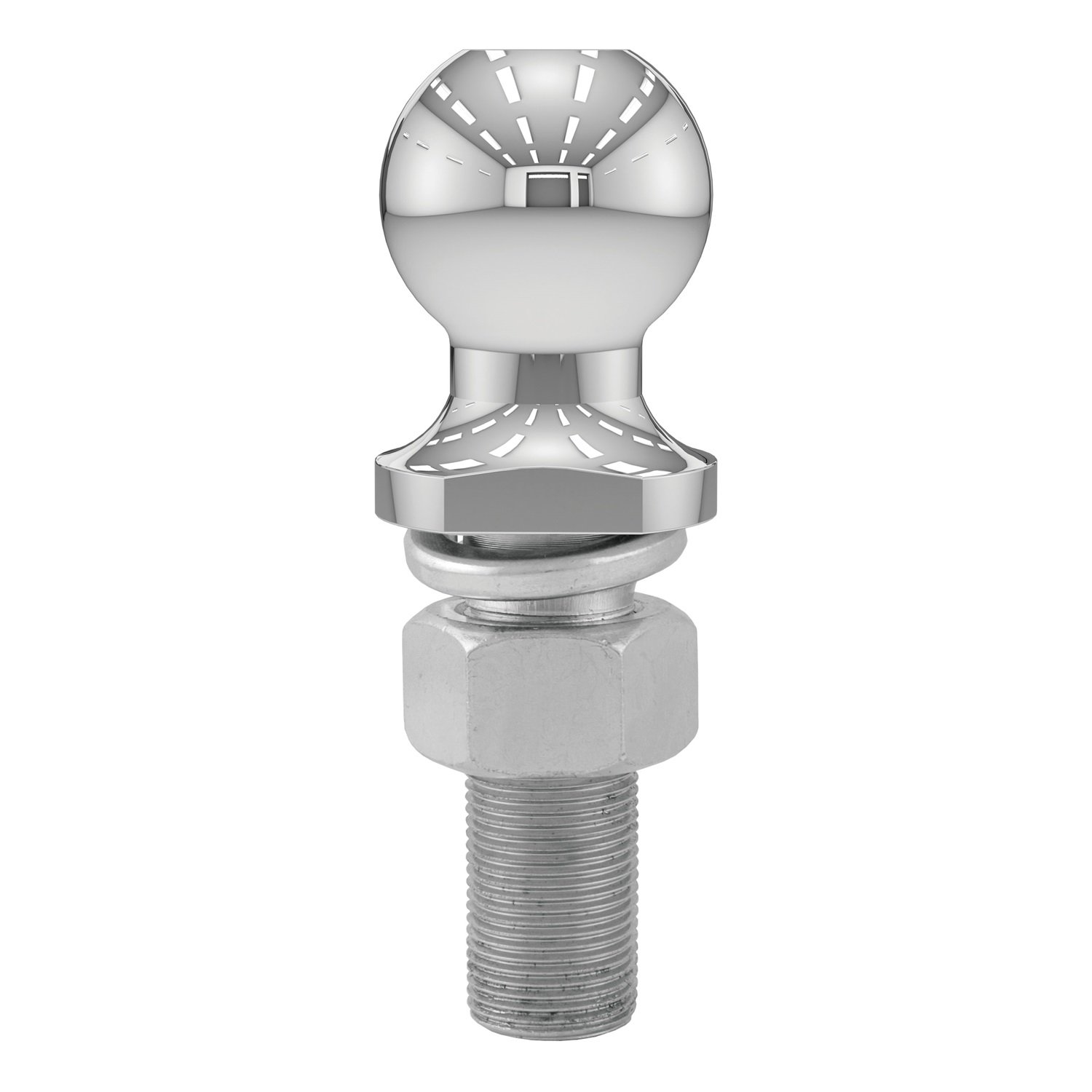 CURT 40072 Chrome Trailer Hitch Ball, 3,500 lbs, 1-7/8-Inch Diameter, 1 x 3-Inch Shank
