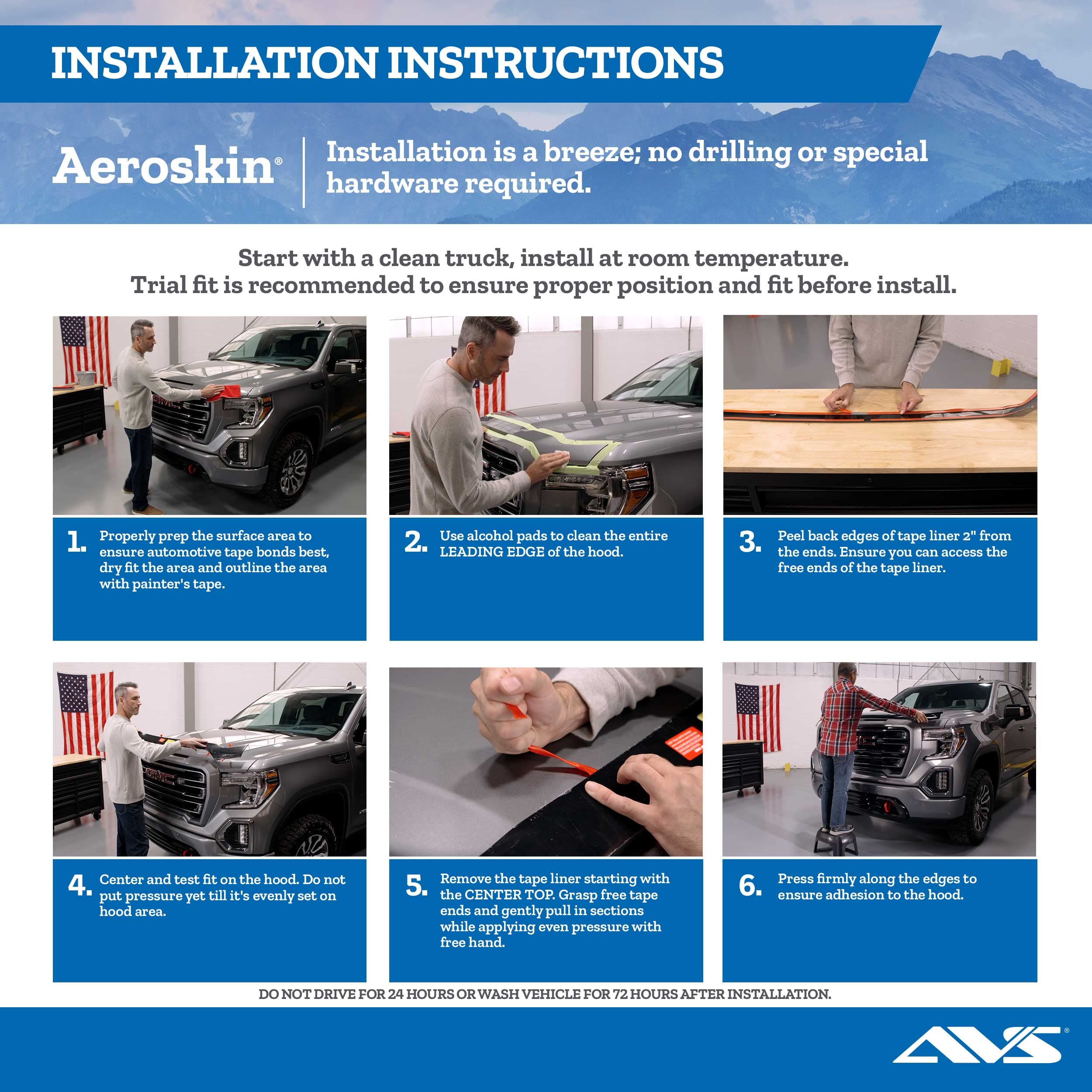 Auto Ventshade [AVS] Aeroskin Chrome Hood Protector | Low Profile, Chrome, 1 pc | 622001 | Fits 2009 - 2014 Ford F-150 (Excludes Raptor Model)
