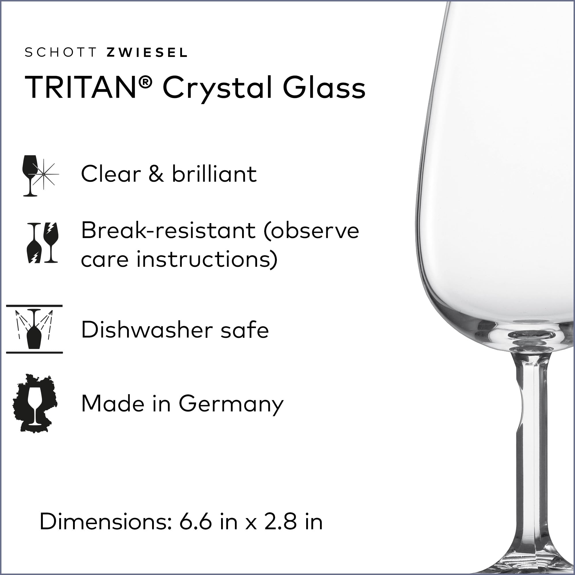 Schott Zwiesel Tritan Crystal Siza Port Wine Glass, 7.7-Ounce, Set of 6