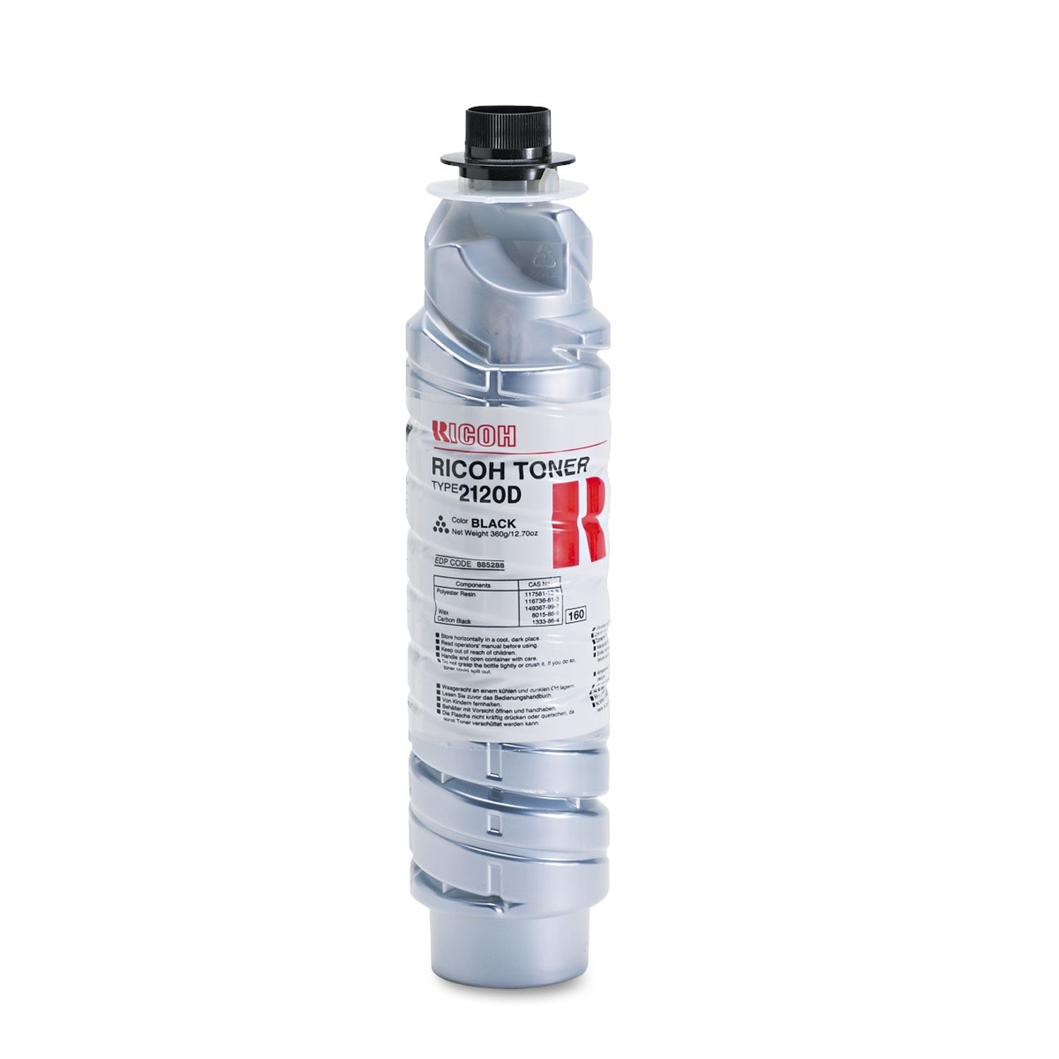 Ricoh 841337 Black Toner Cartridge Type 2120D, 11K Yield