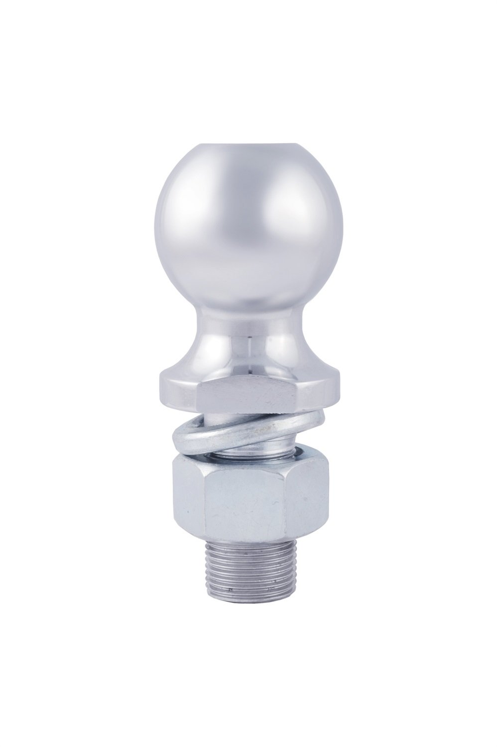 CURT 40066 Chrome Trailer Hitch Ball, 6,000 lbs, 2-Inch Diameter, 1 x 2-1/8-Inch Shank