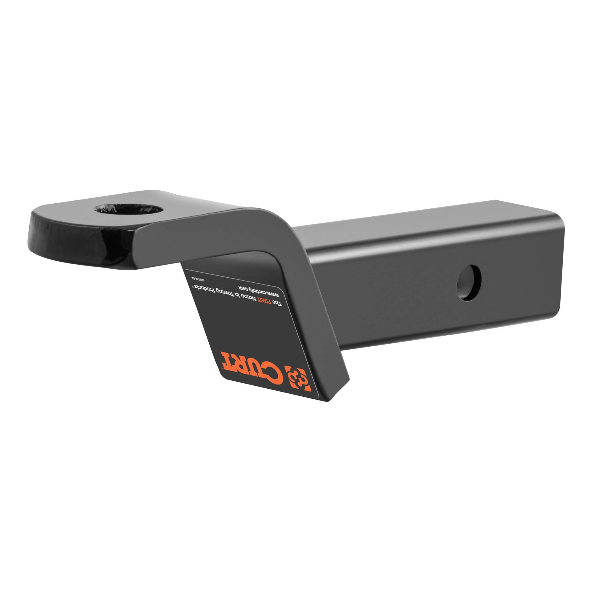 CURT 45030 Class 3 Trailer Hitch Ball Mount, Fits 2-Inch Receiver, 7,500 lbs, 1-Inch Hole, 2-In Drop, 3/4-Inch Rise, Gloss Black Powder Coat