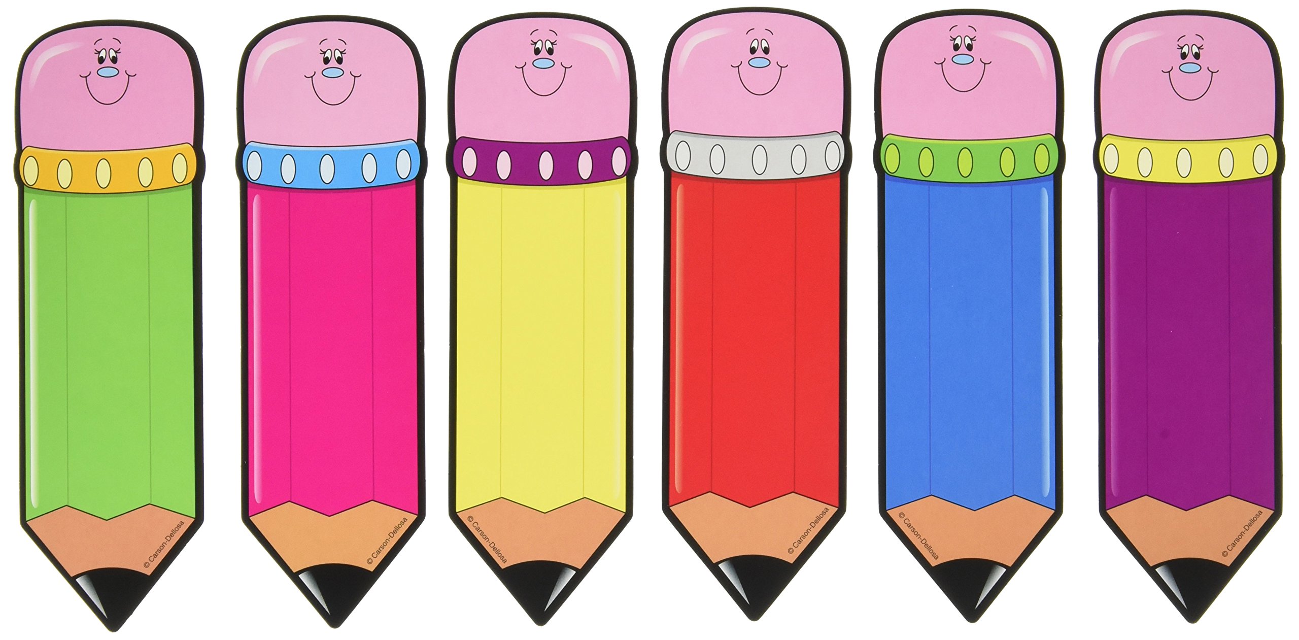 Carson Dellosa Colorful Pencil Cutouts, 54 Pencils Cutouts for Bulletin Board and Classroom DƩcor, Classroom Cut-Outs for Back to School, Cutouts for Classroom, Bulletin Board Decorations