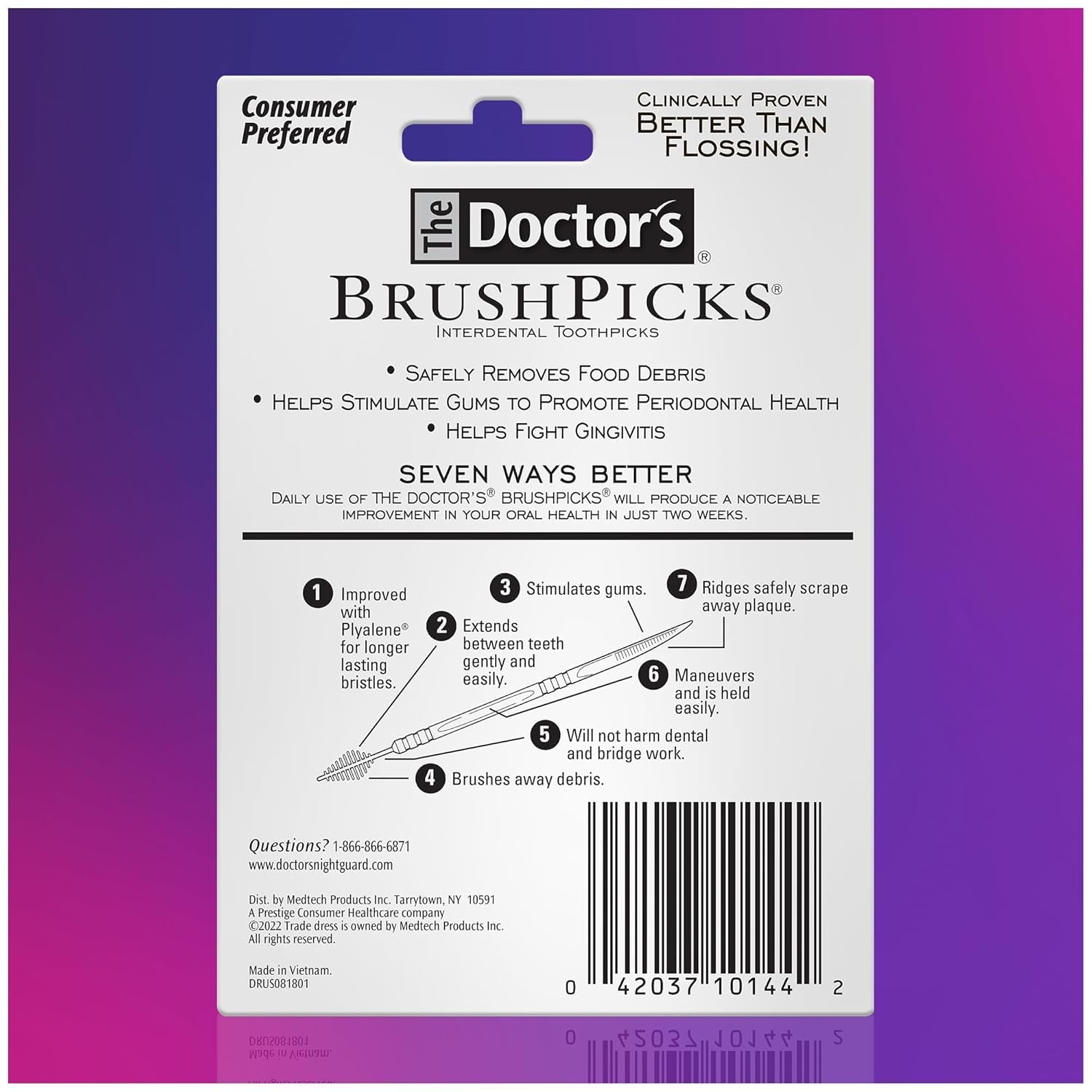 Brushpicks Toothpicks, 275 Count