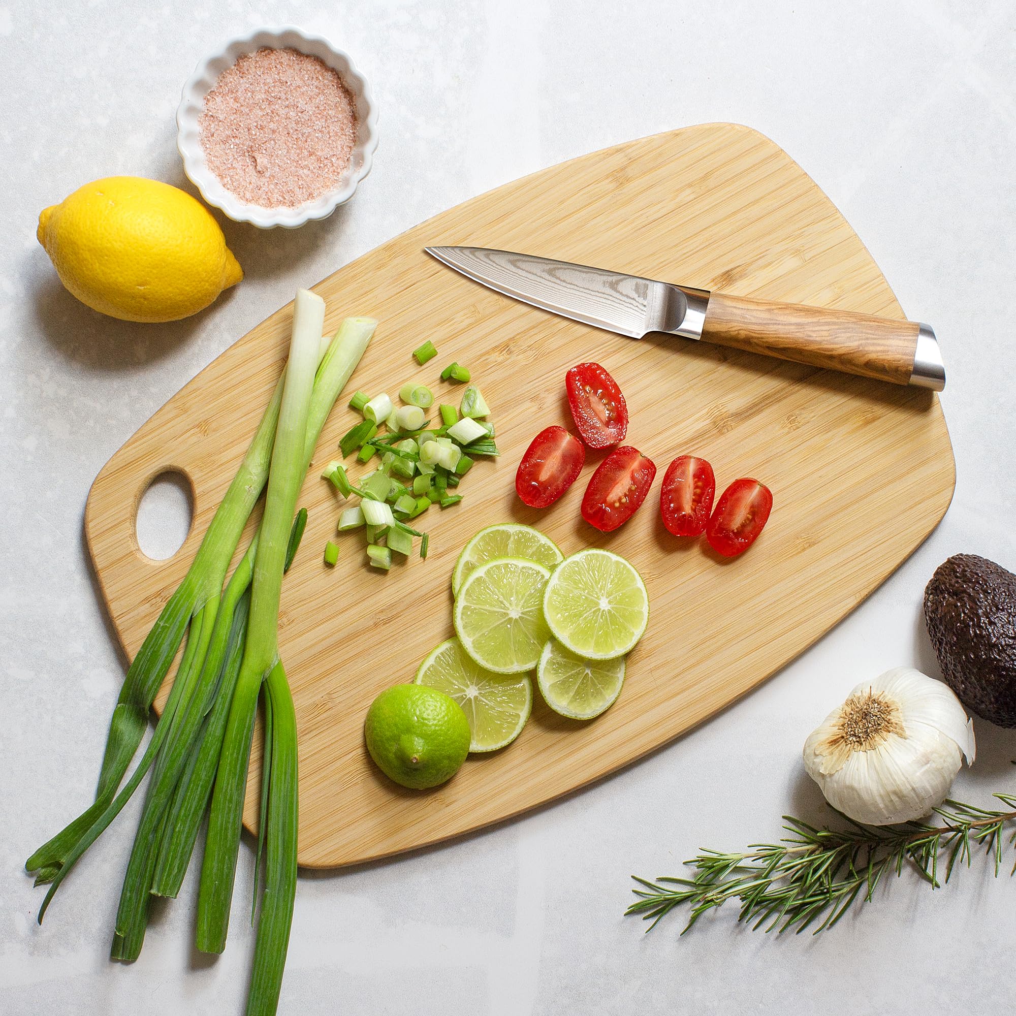 Totally Bamboo Jet Series Dishwasher Safe Bamboo Cutting Board, Medium, 13-1/2" x 9"