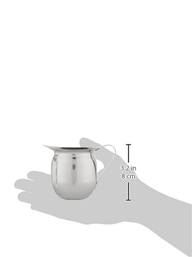 Winco Stainless Steel Bell Creamer, 8-Ounce, Medium