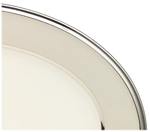 Lenox Ivory Frost Platinum Banded Ivory China 13-Inch Oval Platter