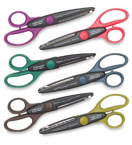 Fiskars 12-92047897J Paper Edger Scissors, Ripple