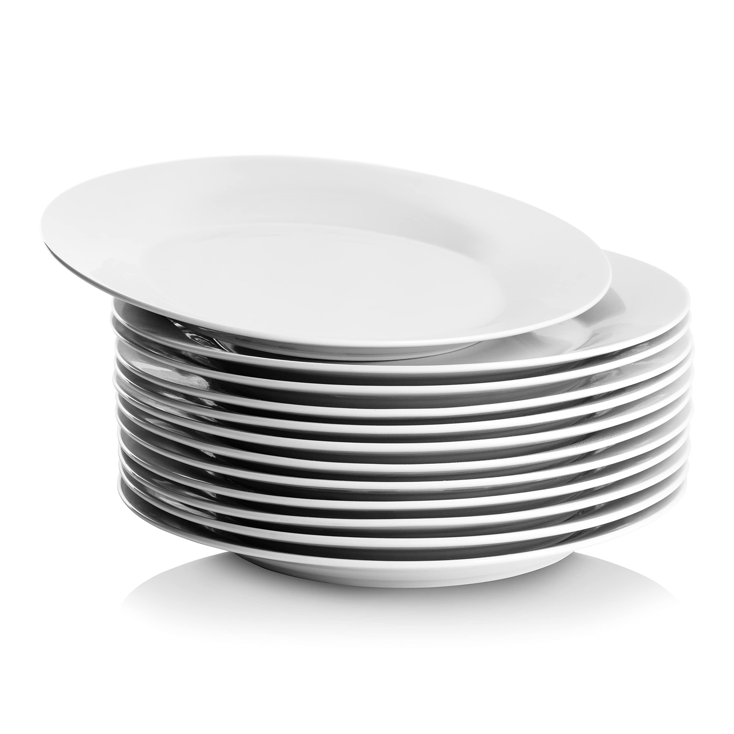 10 Strawberry Street 10.5" Catering Round Dinner Plate, Set of 12