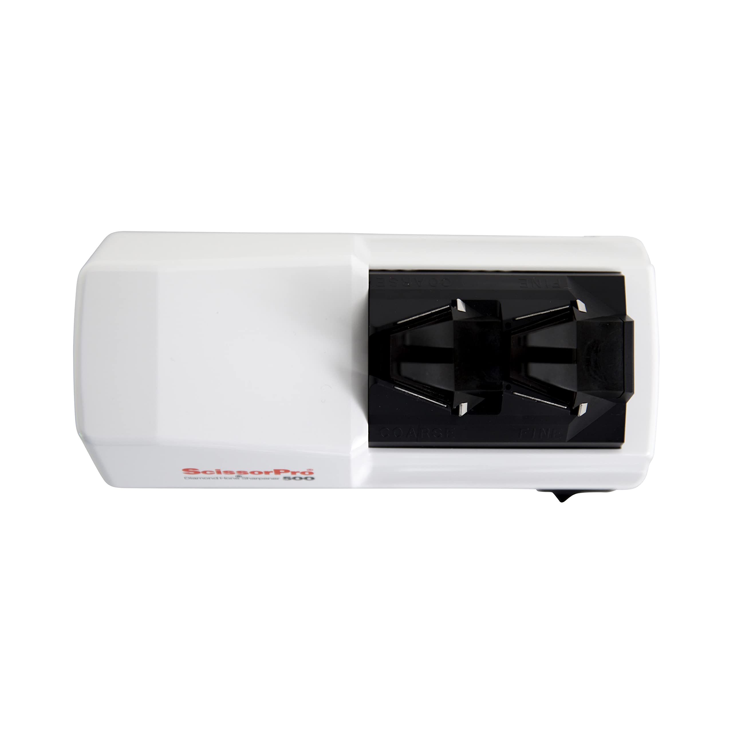 Chef's Choice Scissorpro Electric Professional with Diamond Hone Features Precise Angle Guides Sharpens a Variety of Household Scissors, 2-Stage, White