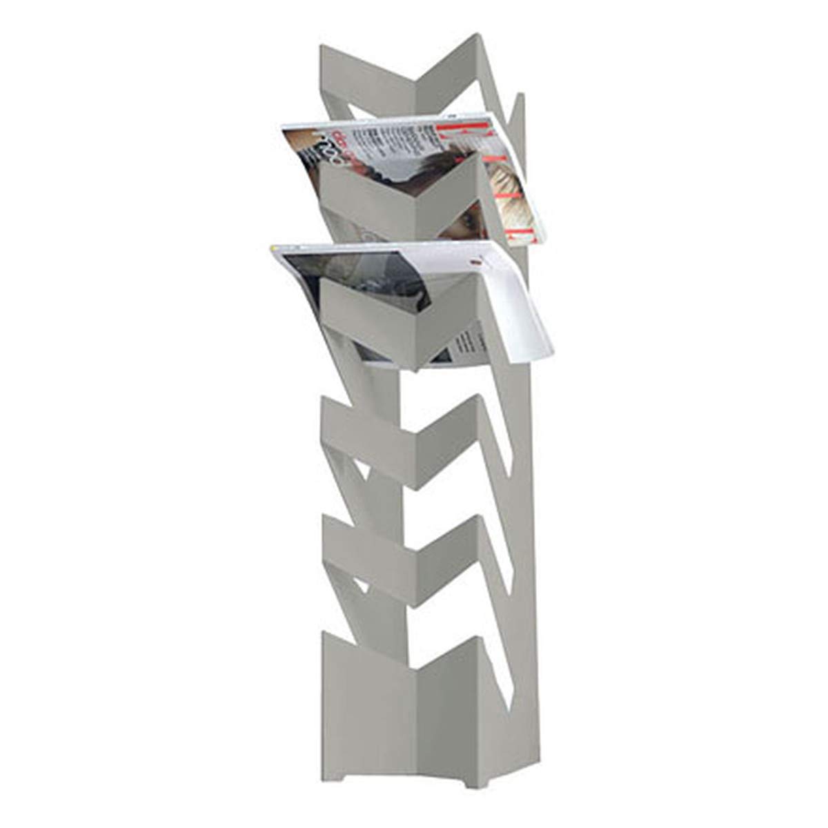 News Magazine Holder Finish: Silver