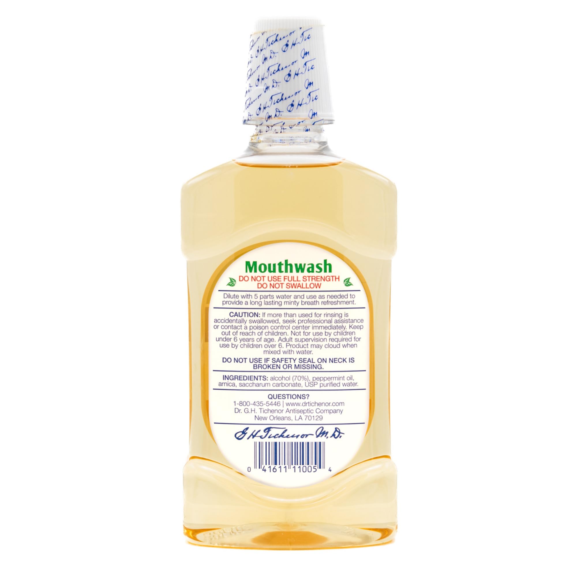 Dr. Tichenor's Peppermint Mouthwash, 16 fl oz
