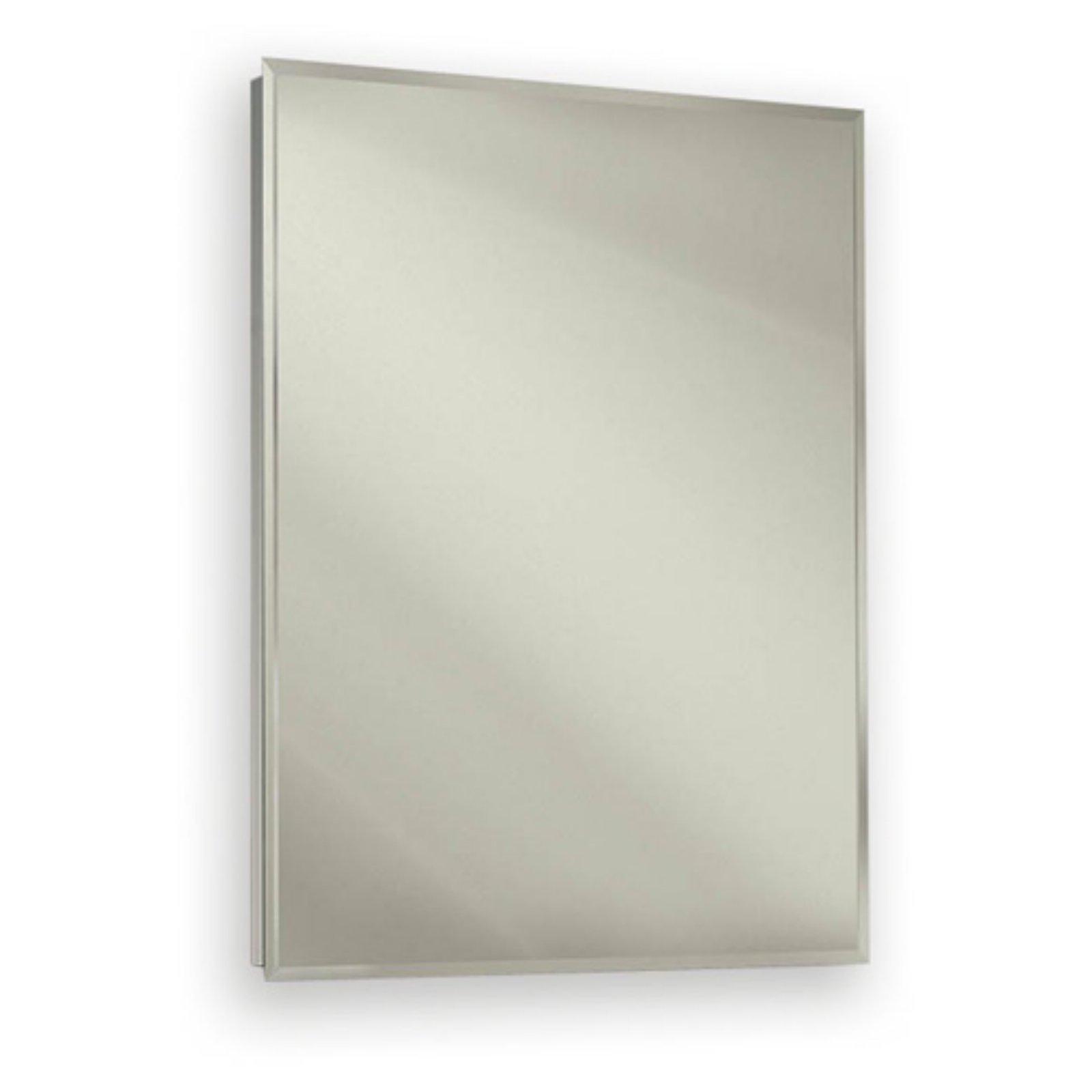 Jensen 530924 Simplicity Frameless Medicine Cabinet, Single Door, Recessed Mount, 24-Inch by 30-Inch