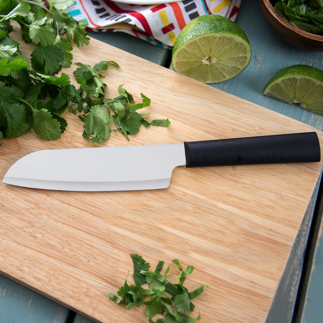 Rada Cutlery Cook’s Utility Knife – Stainless Steel Blade With Black Steel Resin Handle, 8-5/8 Inch