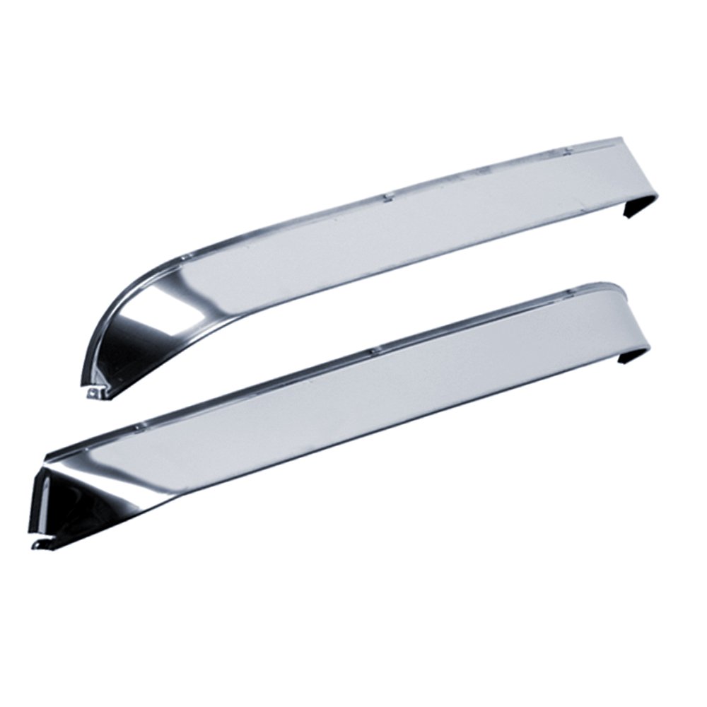 Auto Ventshade [AVS] Ventshade / Rain Guards | Stainless Steel Finish, 2 pc | 12059 | Fits Most 1973 - 1991 GM Full Size Trucks and SUV's