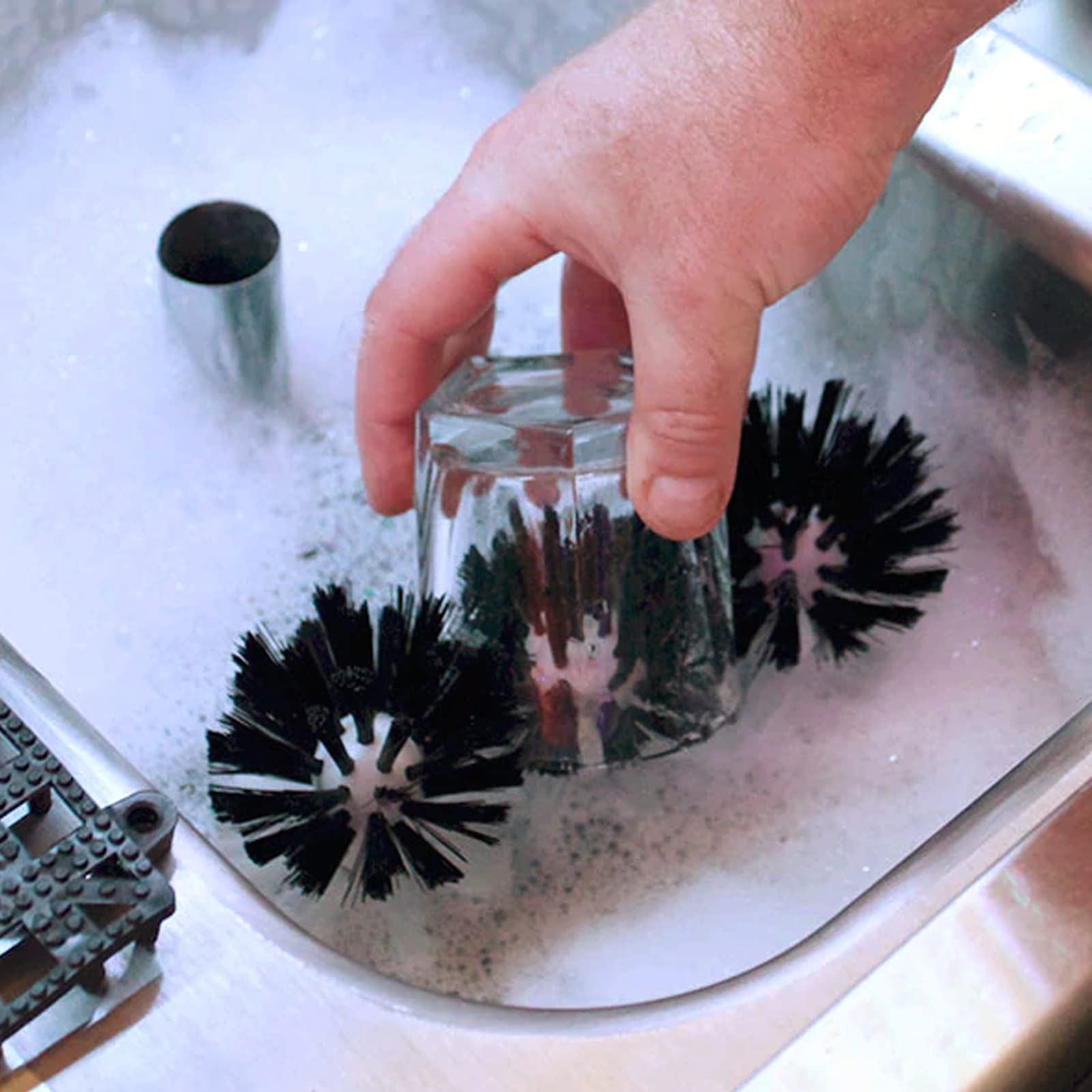 3 Brush Glass Washer