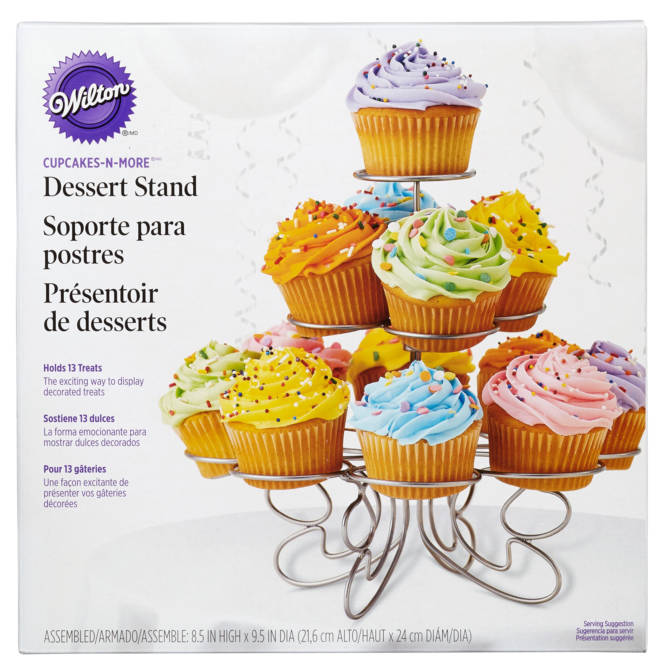 Wilton Cupcakes 'N More Small Cupcake Stand - Metal Dessert Stand