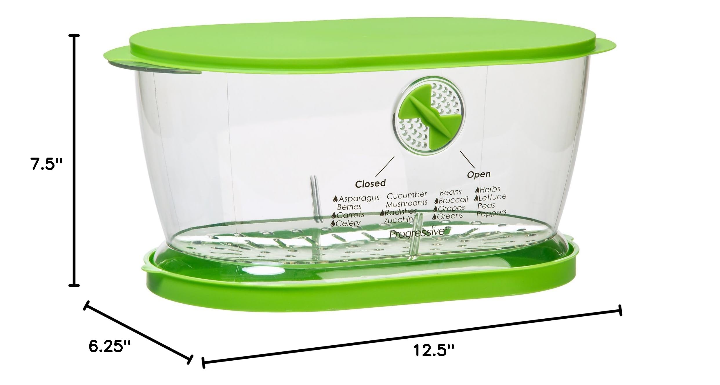 Prep Solutions by Progressive Lettuce Keeper Produce Storage Container, 4.7 Quarts