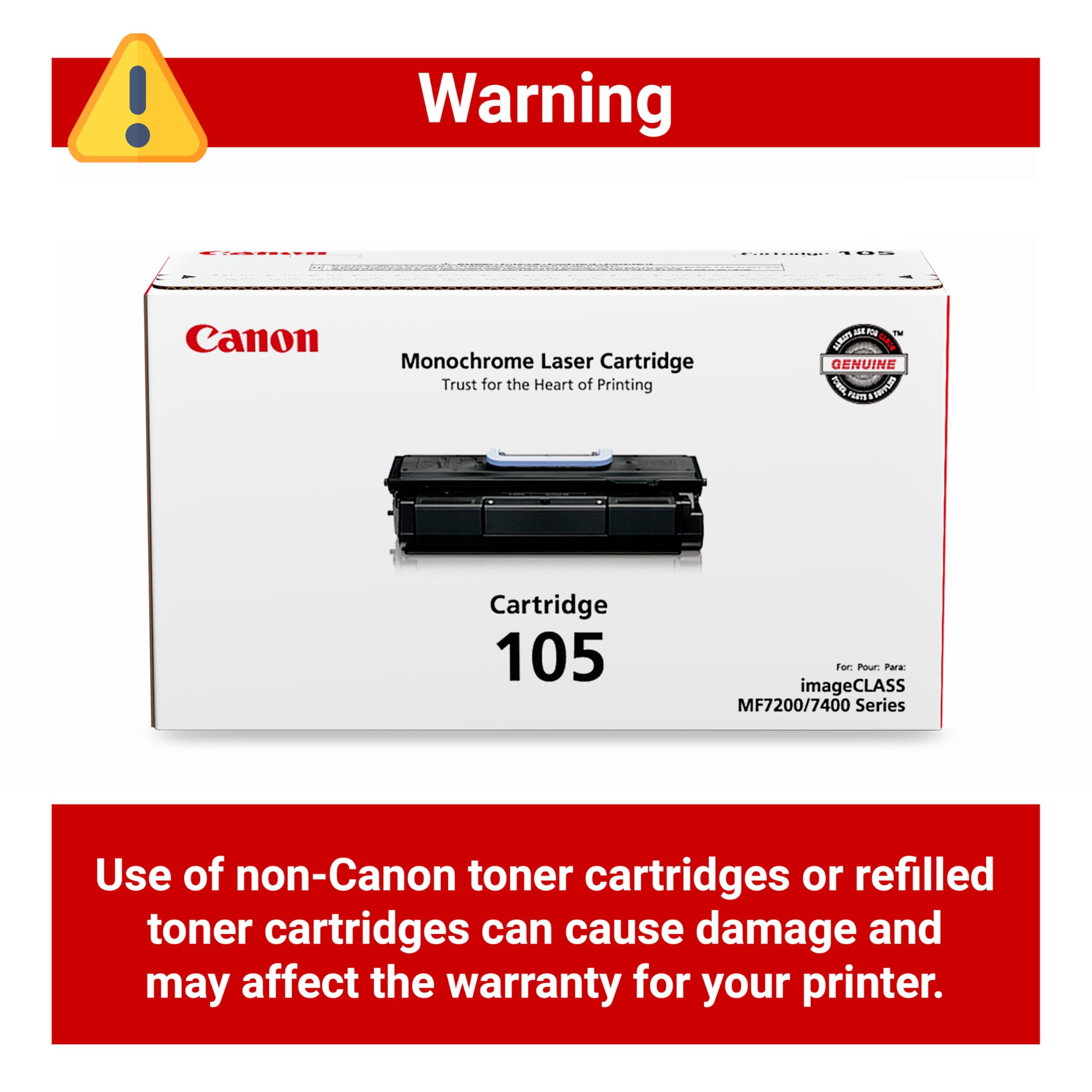 Canon Original 105 Toner Cartridge - Black