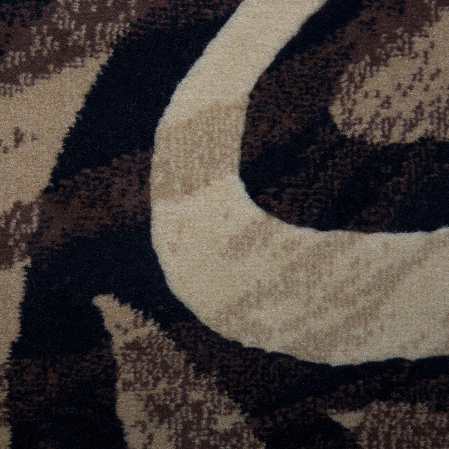 Home Dynamix Catalina Picasso Contemporary Artistic Swirl Area Rug, 7 ft 10 in x 10 ft 2 in, Black