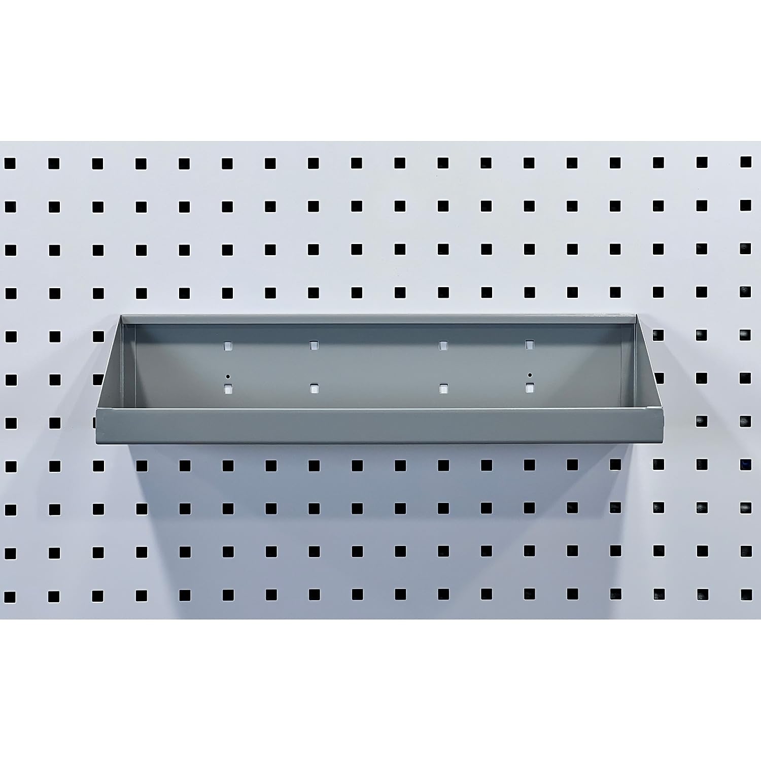 Triton Products 56186 LocHook 18-Inch Width by 6-1/2-Inch Deep Epoxy Powder Coated Shelf for LocBoard, Gray