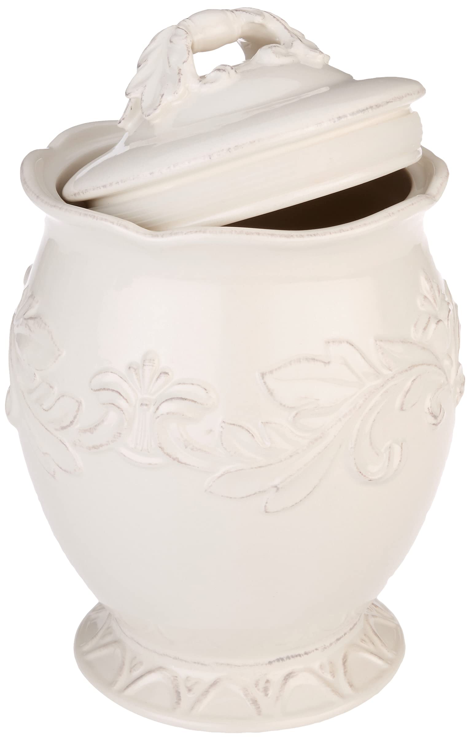 Certified International 3 Piece Firenze Ivory Canister Set, 74 oz/106 oz/144 oz