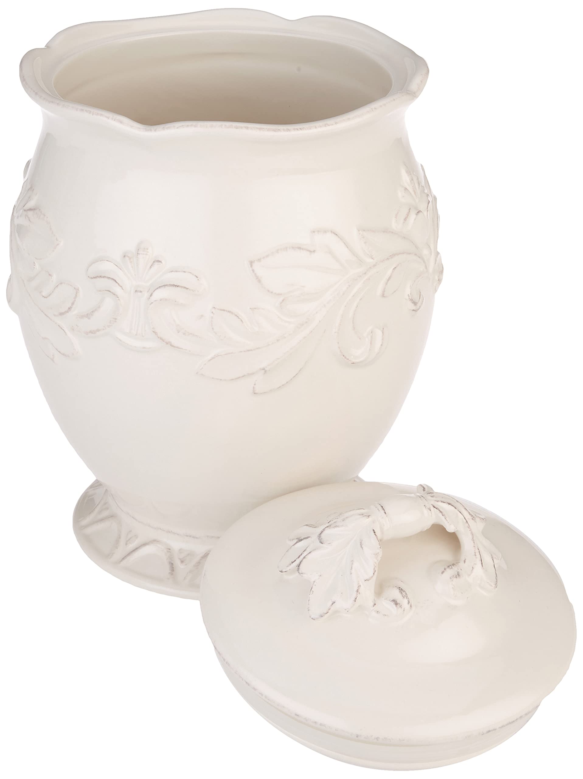 Certified International 3 Piece Firenze Ivory Canister Set, 74 oz/106 oz/144 oz