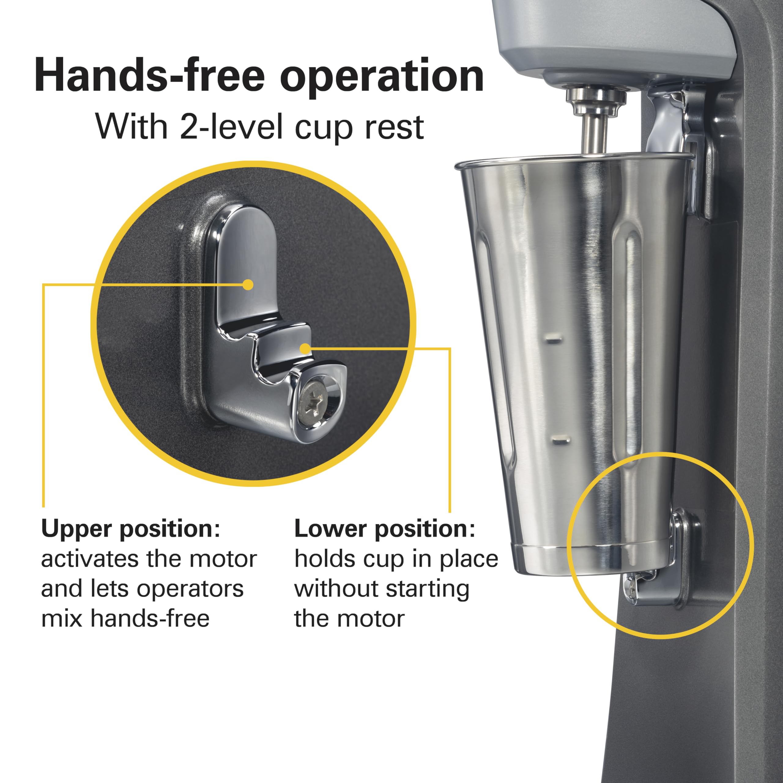 Hamilton Beach HMD200 120V Single Spindle Commercial Drink Mixer