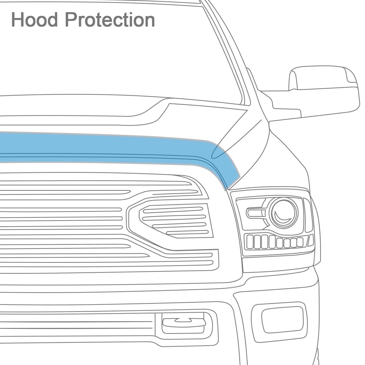 Auto Ventshade [AVS] Carflector Hood Shield for 1998 - 2002 Honda Accord | Medium Profile - Smoke, 1 pc. | 20942