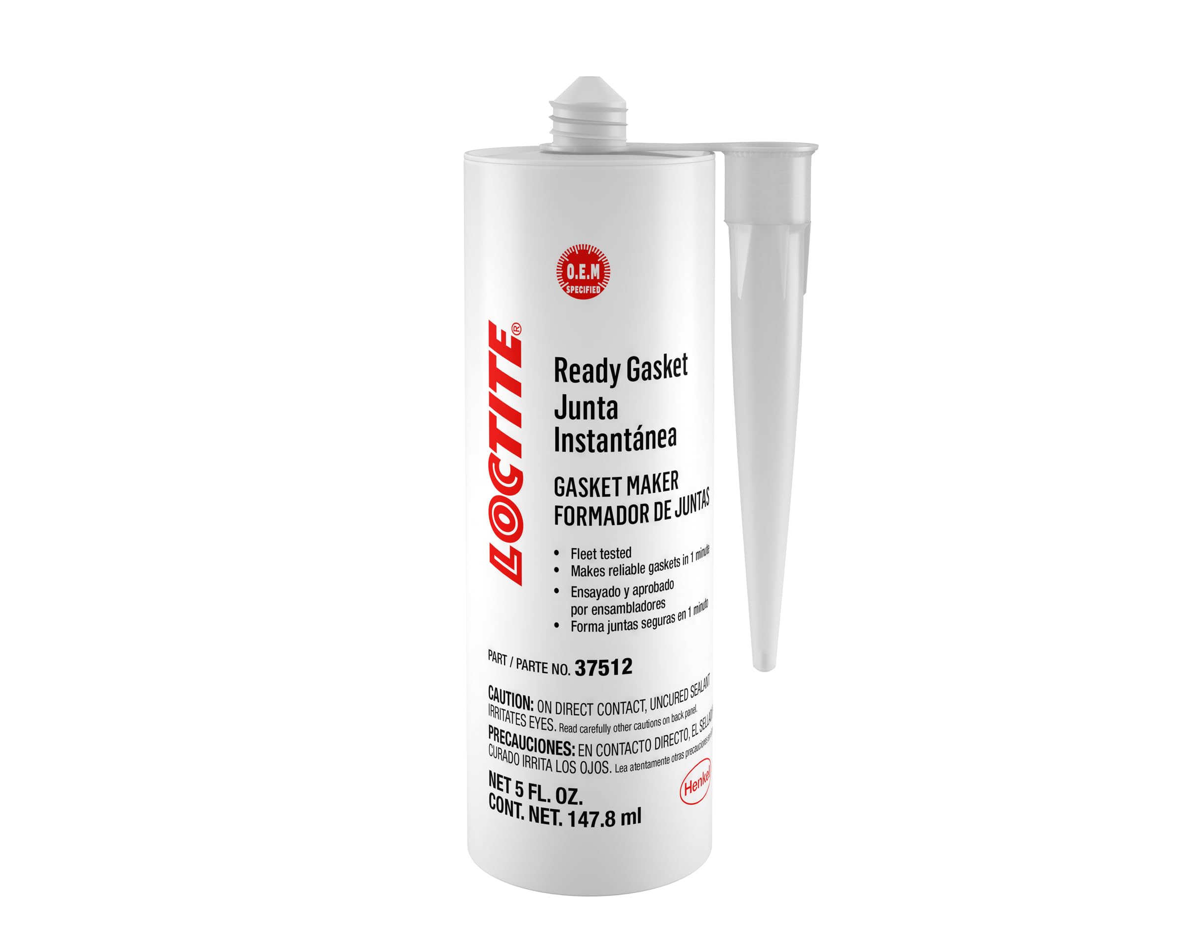 Loctite Ready Gasket – 1-Minute Flange Sealant & Gasket Maker for Automotive: Sensor-Safe, High Temp, Low-Odor | Black, 190mL Aerosol Can (PN: 37512-494150)