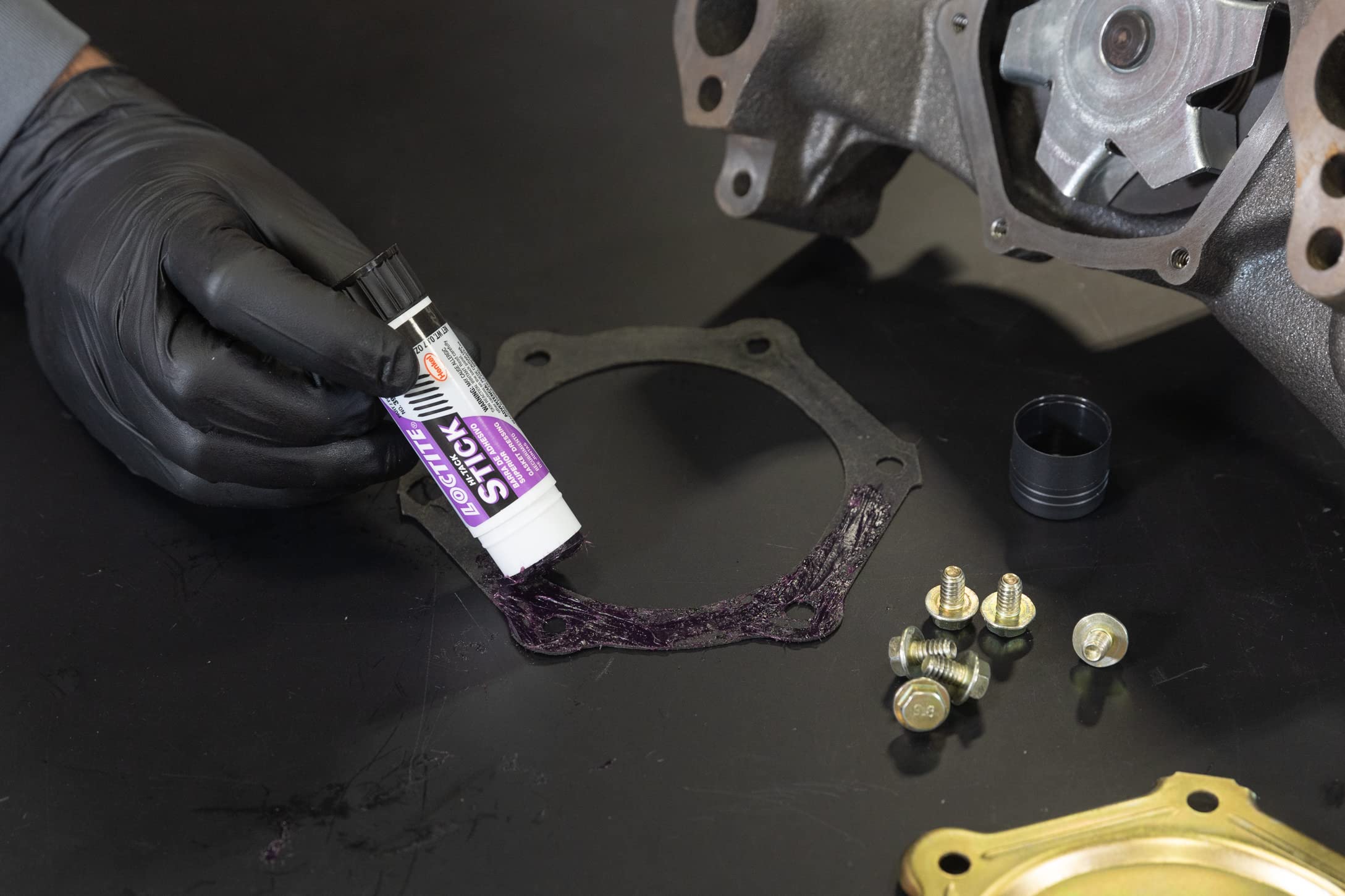 Loctite 534 Hi-Tack Gasket Dressing Glue Stick for Automotive: Anaerobic, High-Temp, Non-Corrosive | Purple, 19-Gram Stick (PN: 640807)