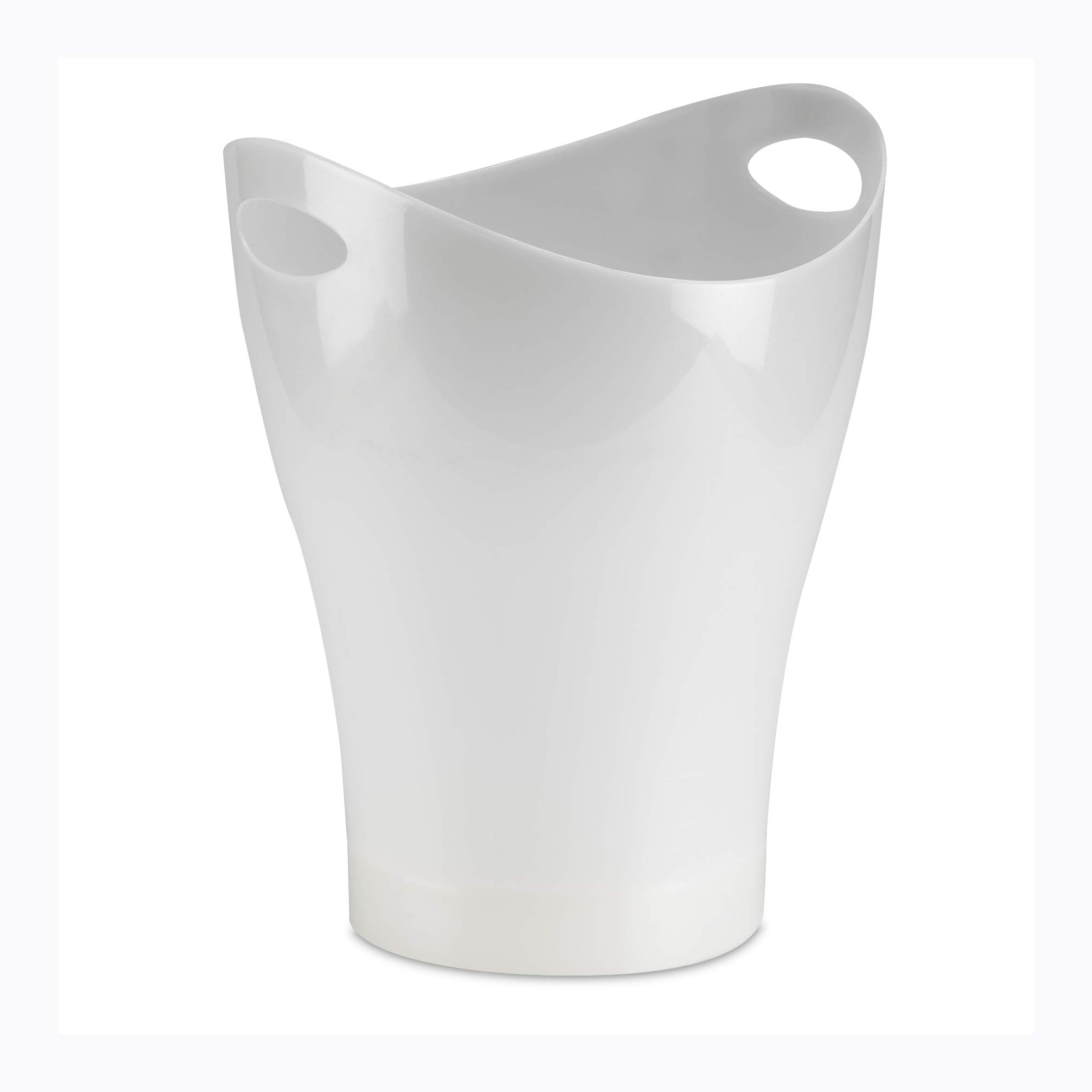 Umbra 082857-661 Garbino Small Trash/Waste Can β Polypropylene β Metallic White