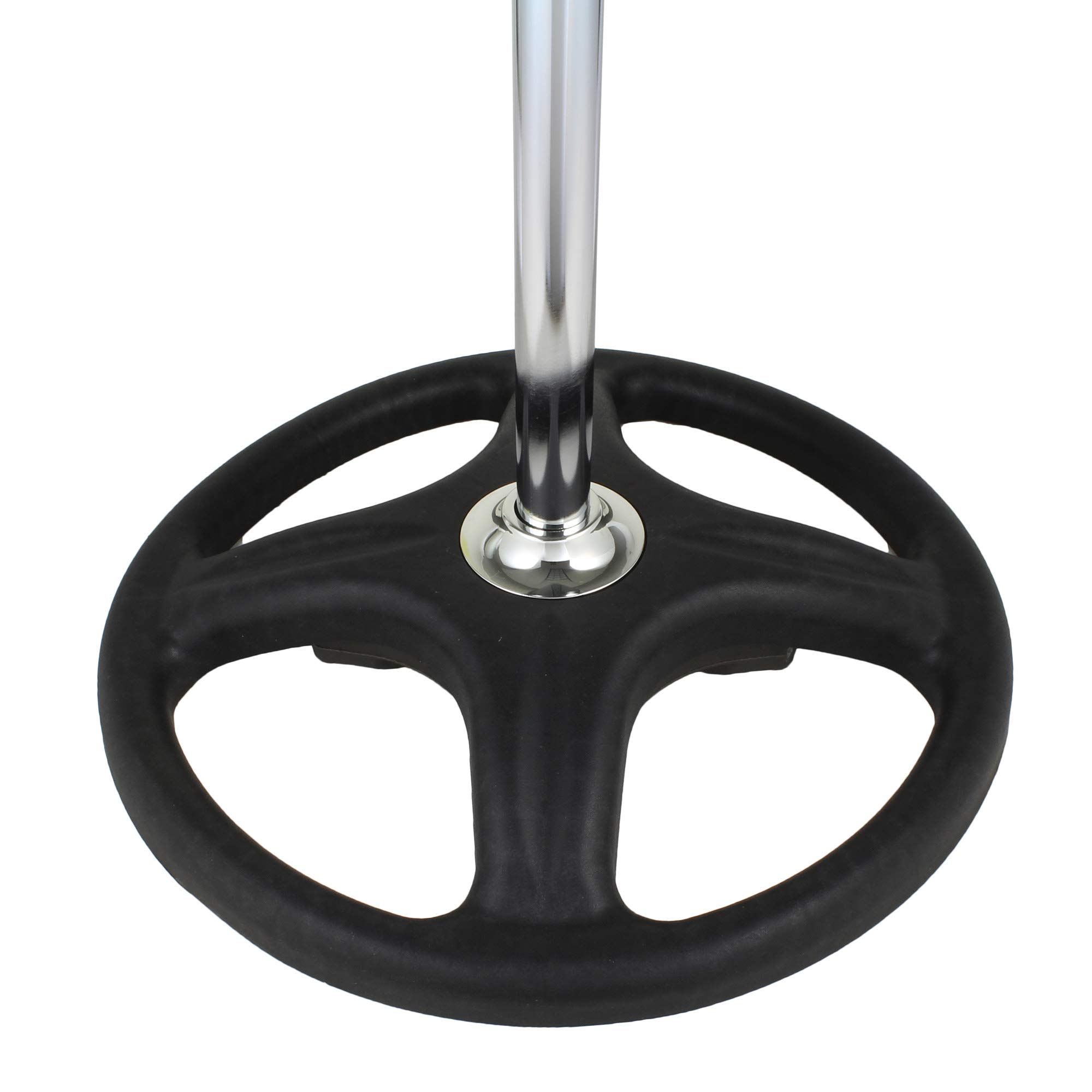 Comfort Zone CZHVP18EX 18” 3-Speed High-Velocity Oscillating Industrial Pedestal Fan, All-Metal Construction, Adjustable Tilt, Adjustable Height, and Stable Base, Black
