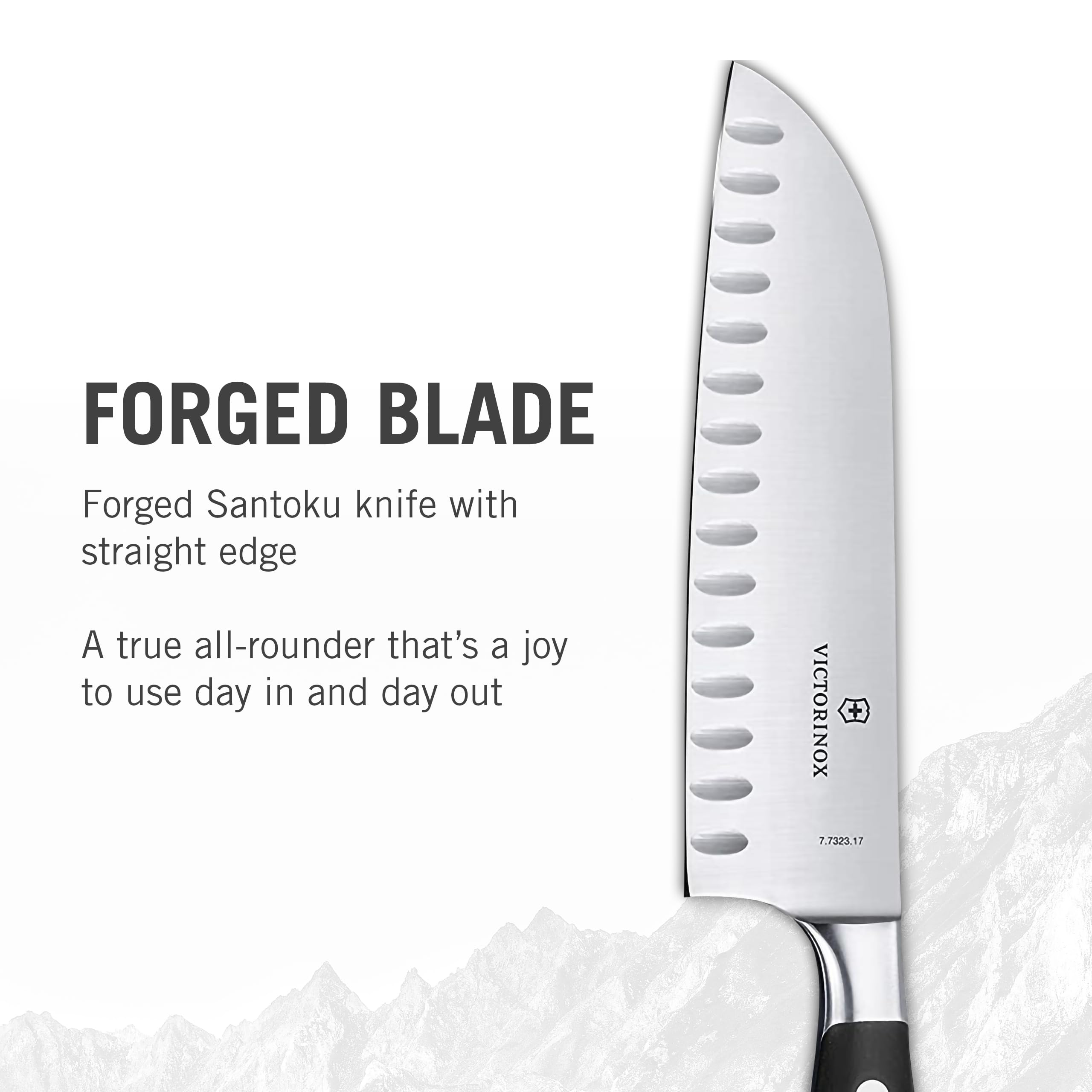 Victorinox Forged 7-Inch Granton Edge Santoku Knife