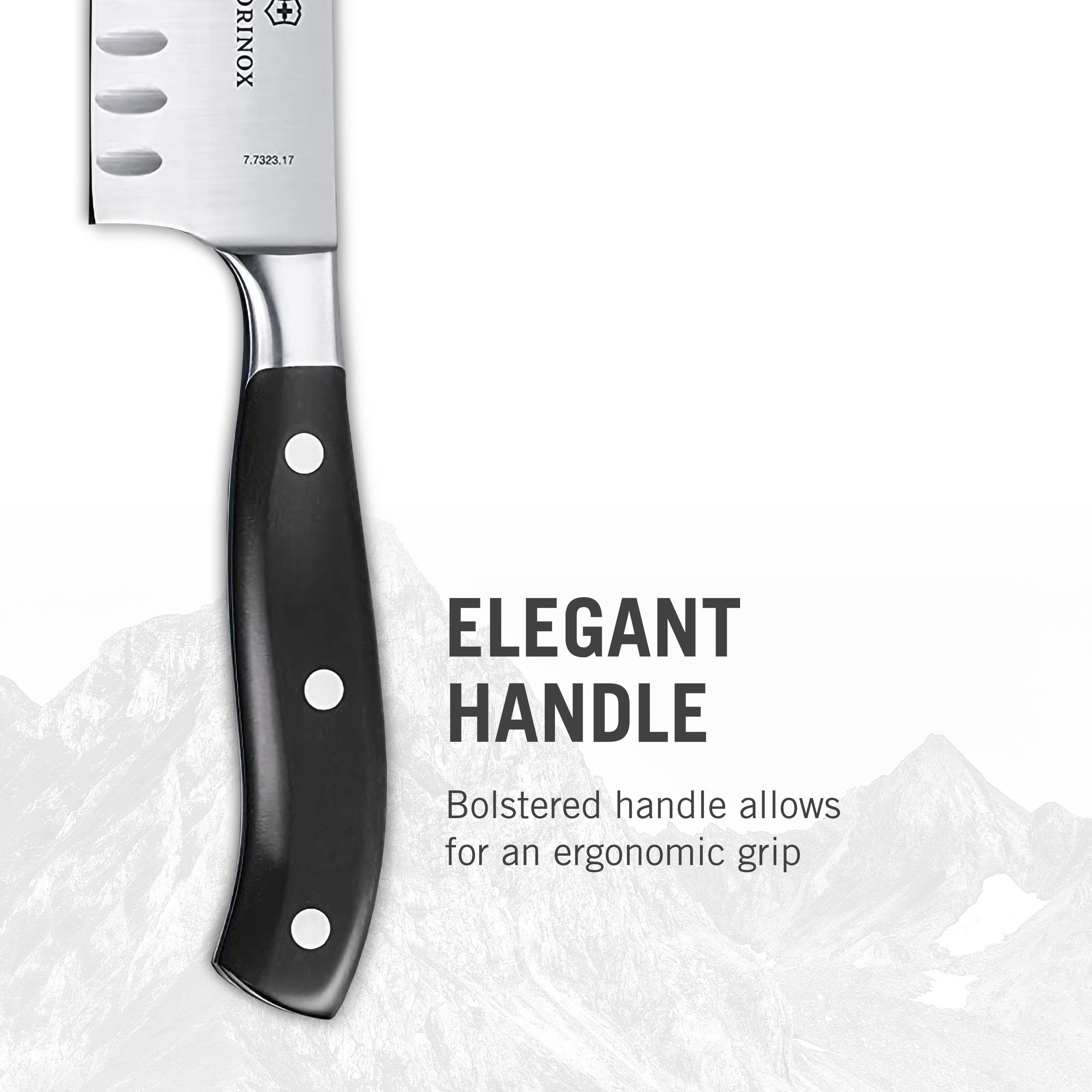 Victorinox Forged 7-Inch Granton Edge Santoku Knife