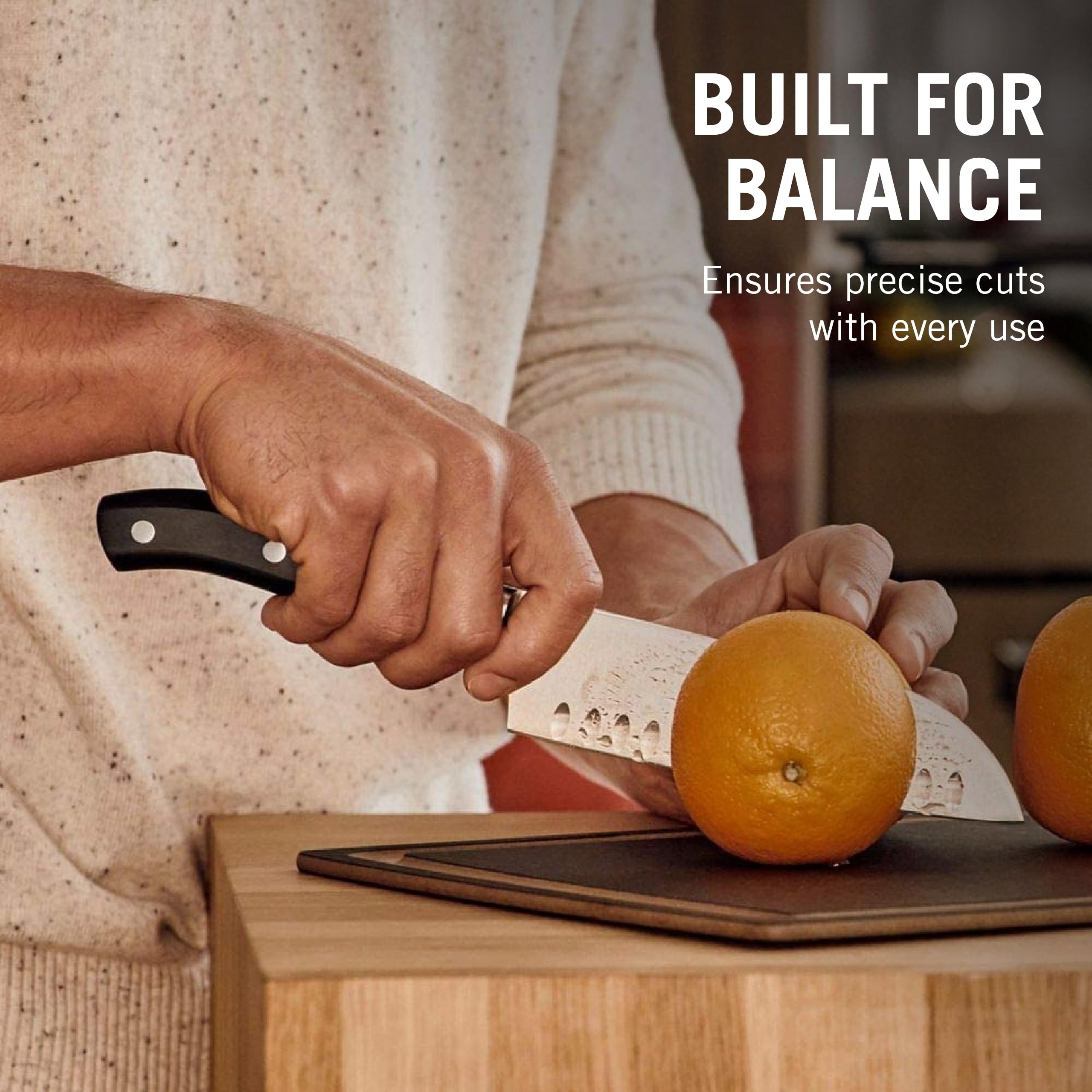 Victorinox Forged 7-Inch Granton Edge Santoku Knife