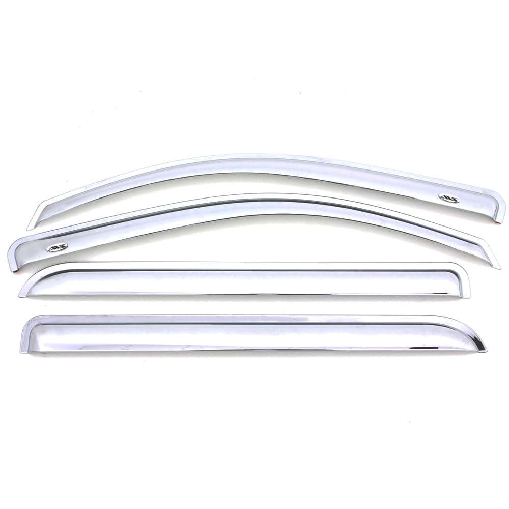 Auto Ventshade [AVS] Original Ventvisor / Rain Guards | Outside Mount, Chrome, 4 pc | 684738 | Fits 2004 - 2014 Ford F-150 SuperCab