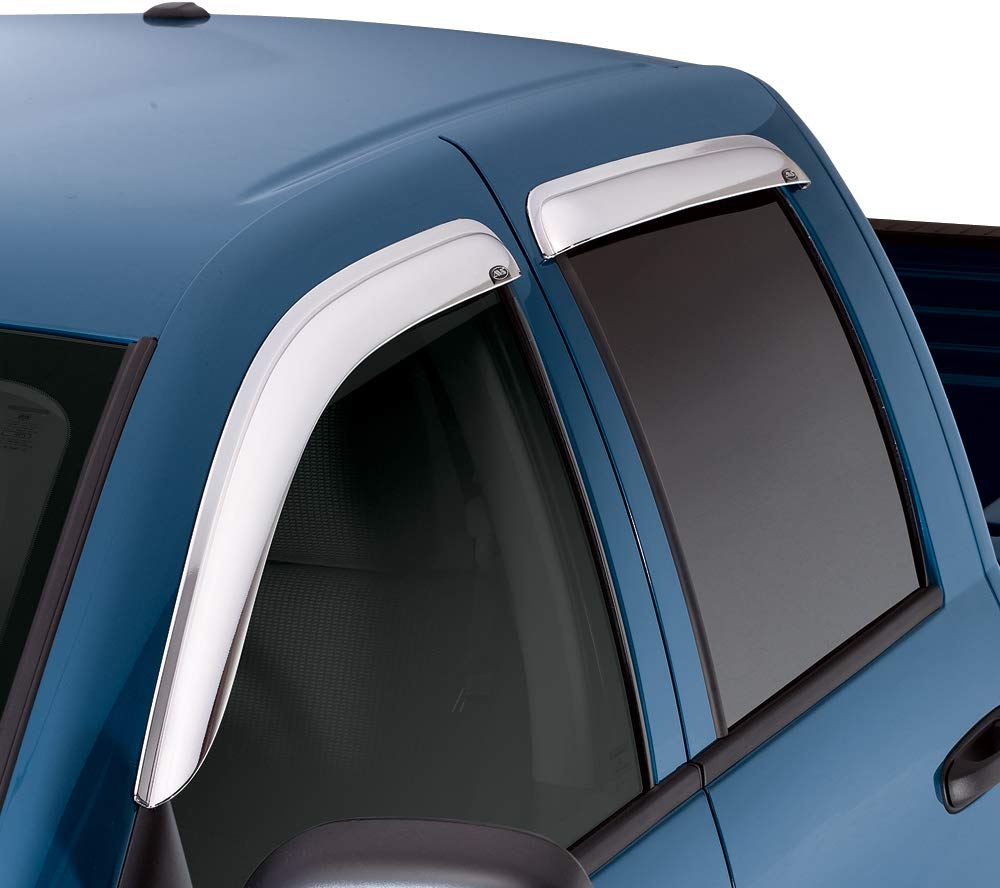 Auto Ventshade [AVS] Ventvisor / Rain Guards | Chrome, 4 pc | 684233 | Fits 1997 - 2017 Ford Expedition, 2007 - 2017 Expedition XL, 1998 - 2017 Lincoln Navigator,