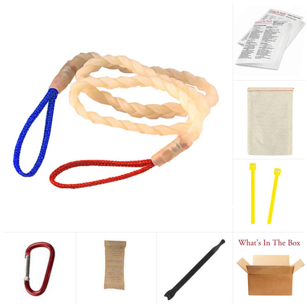 Going In Style Travel Laundry Clothesline and Carabiner Clip Kit Model GIS-C101