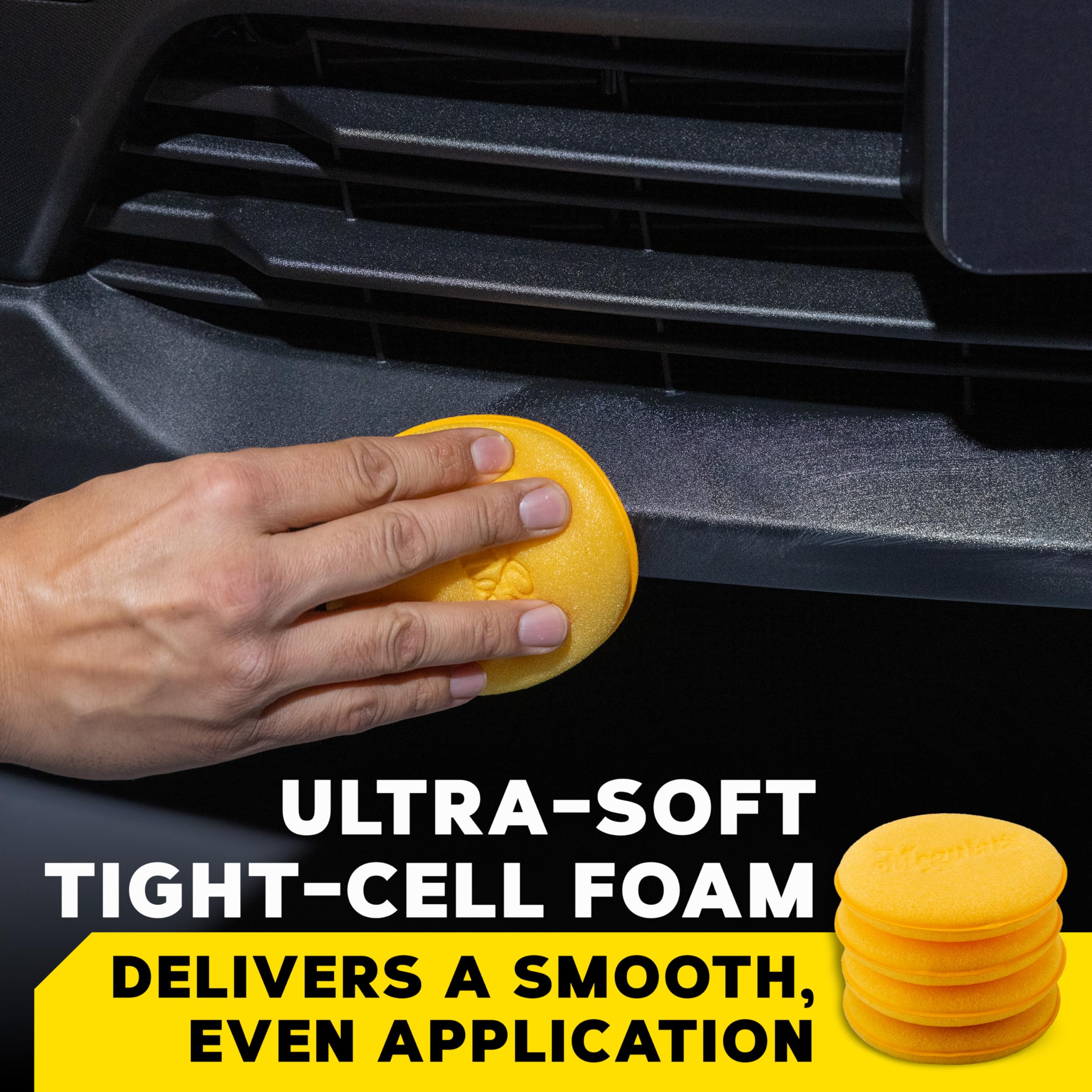 Meguiar's W0004 Supreme Shine 4" Foam Applicator Pads - 4 Pack
