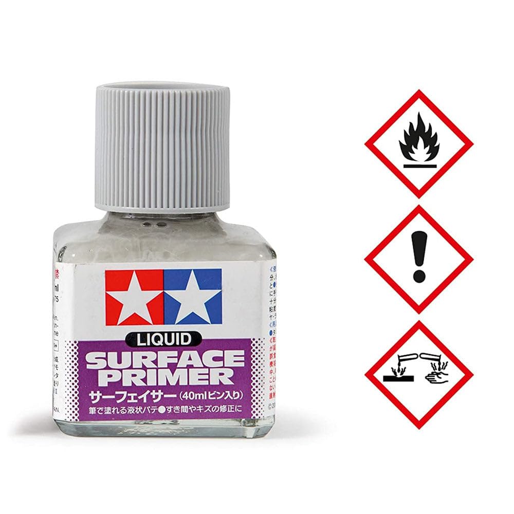 TAMIYA America, Inc 40 ML Liquid Surface Primer, TAM87075
