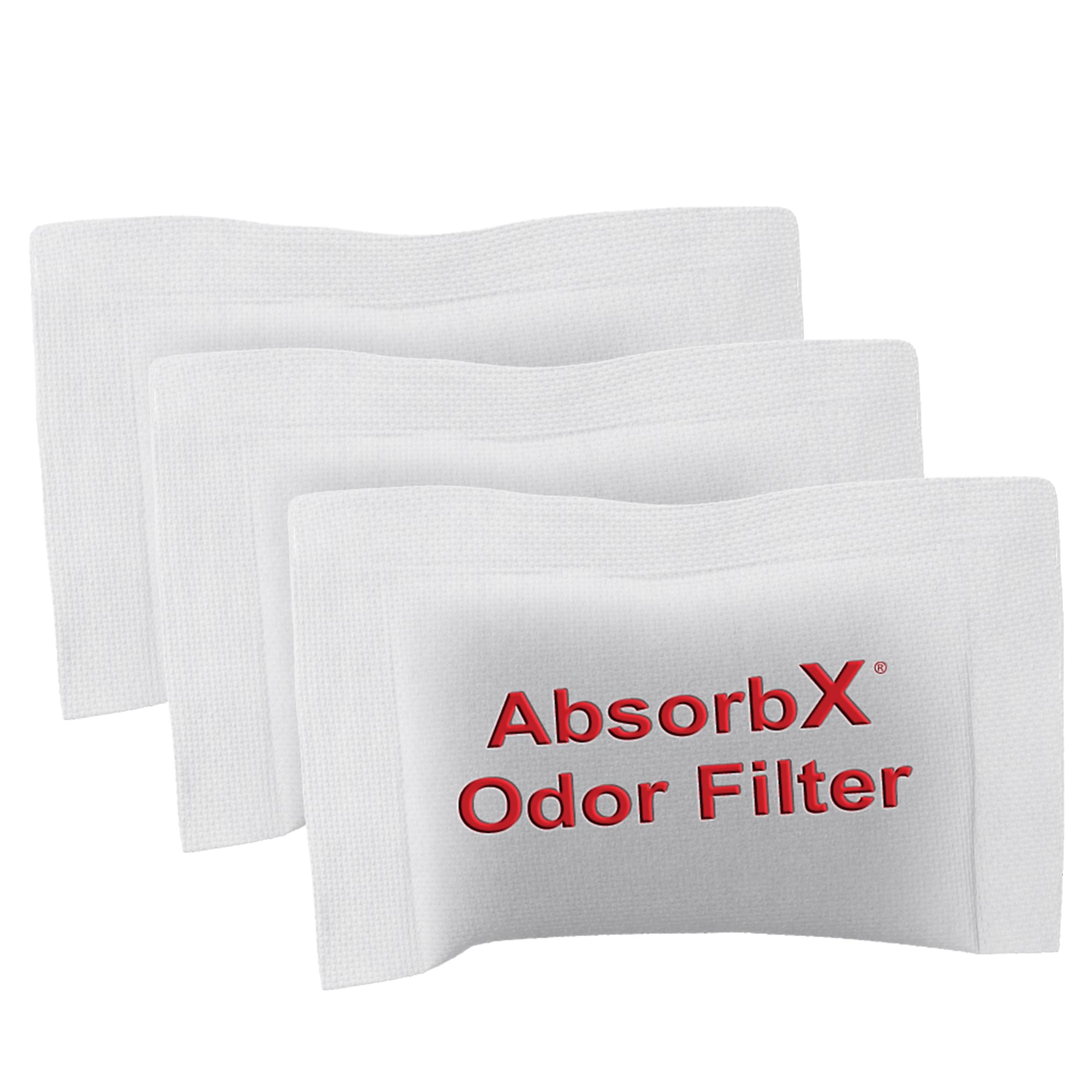 iTouchless 3-Pack AbsorbX Odor Filter Deodorizers, Absorbs Trash Odors, All Natural Activated Carbon, Biodegradable - for 8 Gal and larger Trash Cans with Odor Filter Compartment