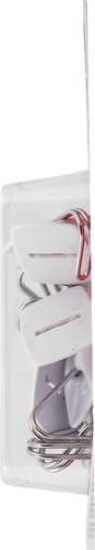 Command Small Wire Toggle Hooks, Damage Free Hanging Wall Hooks with Adhesive Strips, No Tools Wall Hooks for Hanging Organizational Items in Living Spaces, 9 White Hooks and 12 Command Strips