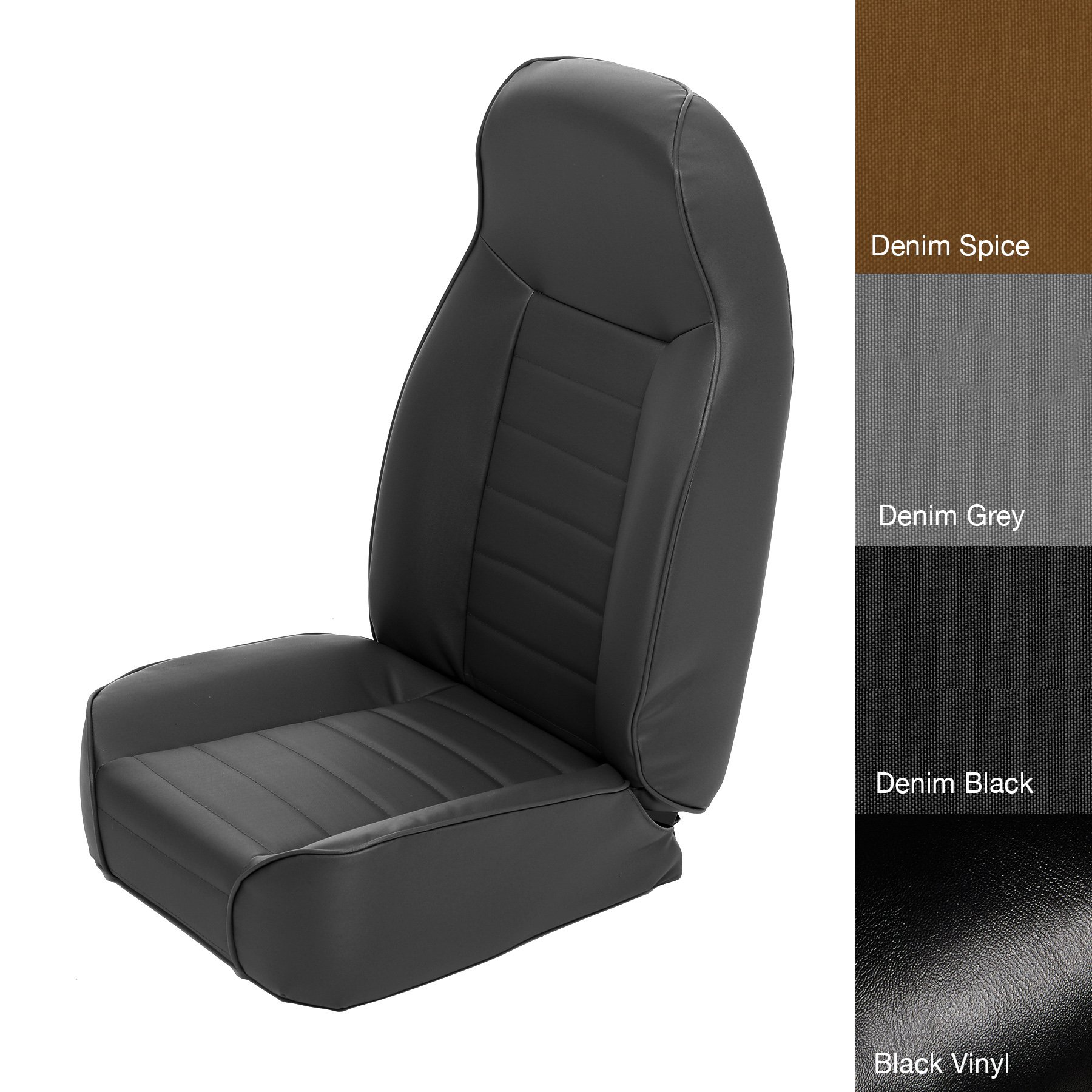 Smittybilt Standard Bucket Seat (Denim Black) - 44915