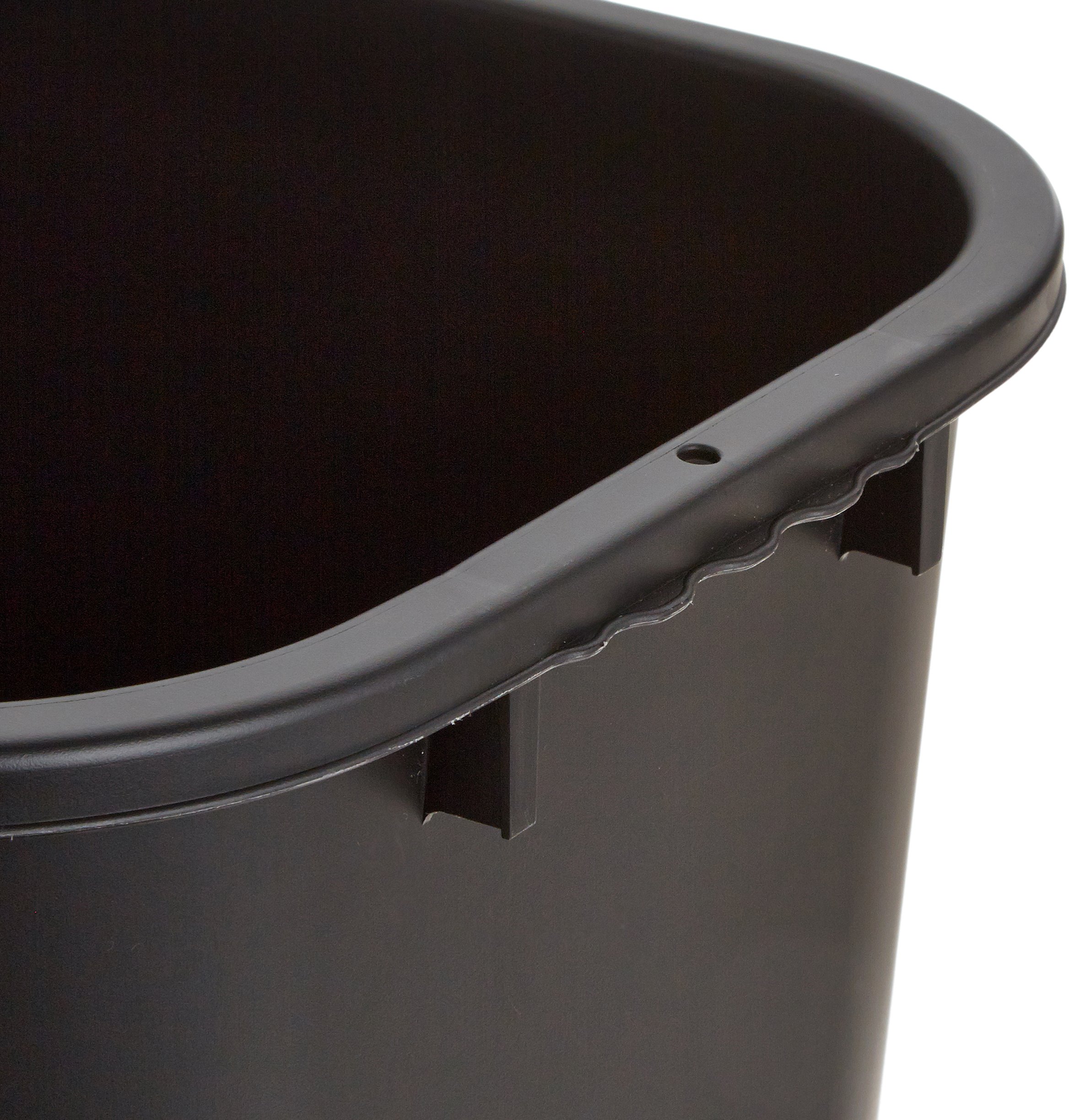Sparco Rectangular 7 Gal. Black Wastebasket (SPR02160)
